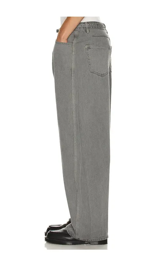LE17SEPTEMBRE Garment Dyed Curved Jeans