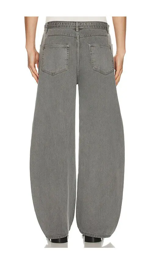 LE17SEPTEMBRE Garment Dyed Curved Jeans
