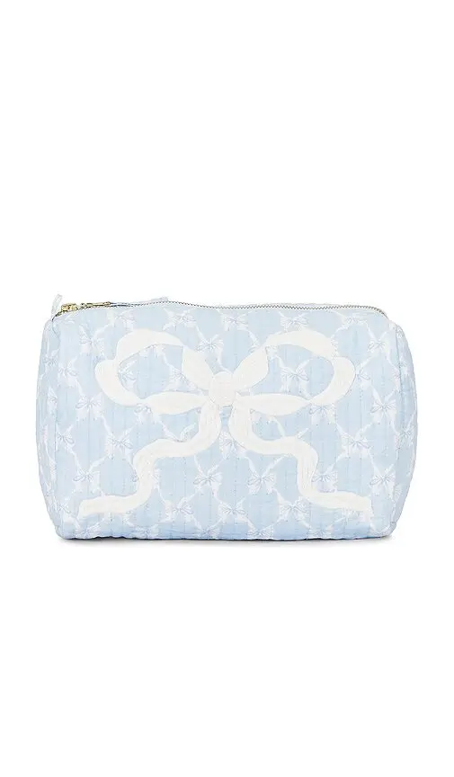 LoveShackFancy Octavia Pouch With Bow - Chilled Blue