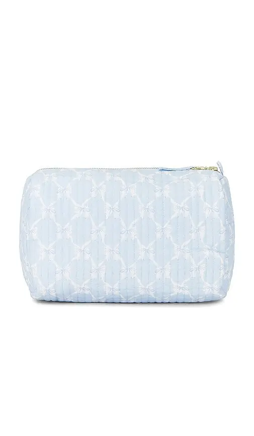 LoveShackFancy Octavia Pouch With Bow - Chilled Blue