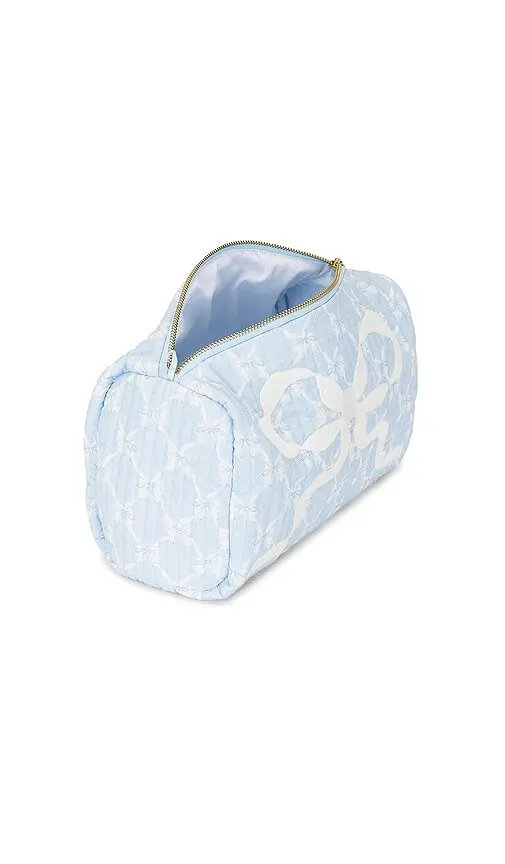 LoveShackFancy Octavia Pouch With Bow - Chilled Blue