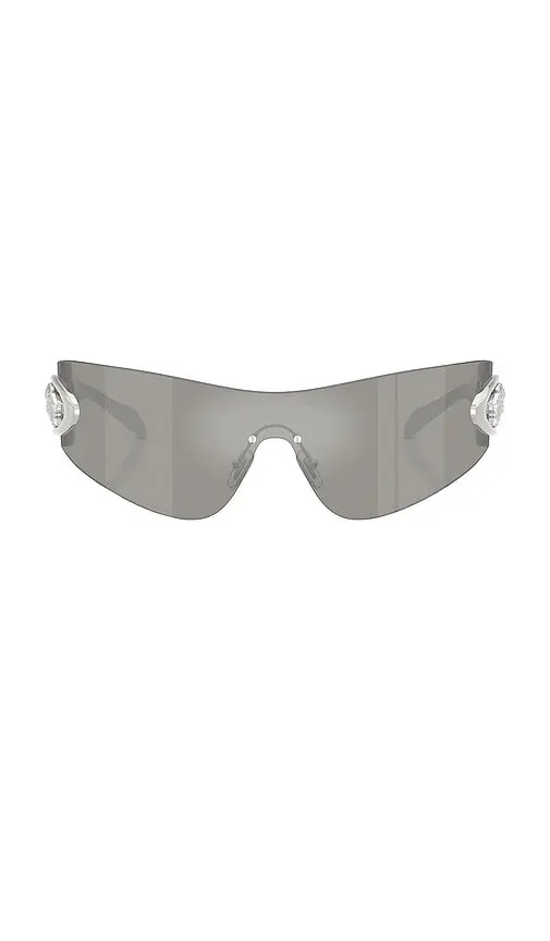 Versace Shield Sunglasses - Silver