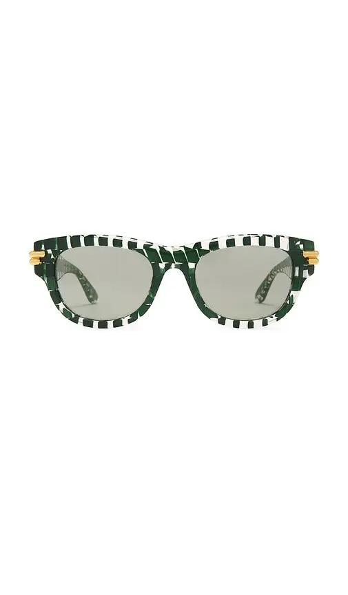 Bottega Veneta Bold Ribbon Sunglasses - Green