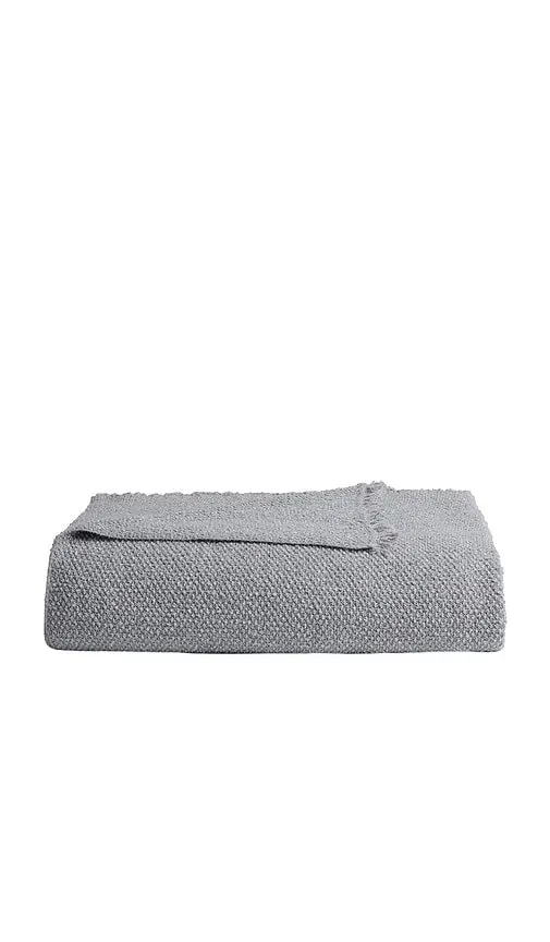 PARACHUTE Cotton Boucle Throw - Heather Grey