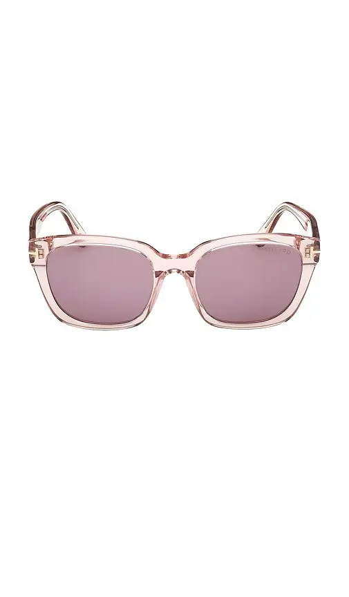 TOM FORD Haylay Sunglasses - Shiny Transparent Powder Rose & Antique