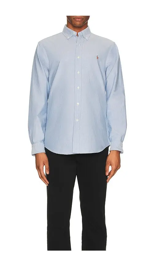 Polo Ralph Lauren Long Sleeve Oxford Sport Shirt - Blue