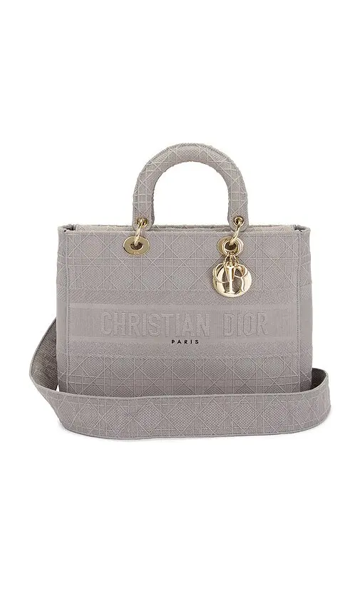 Null Dior Lady D-lite Handbag - Grey