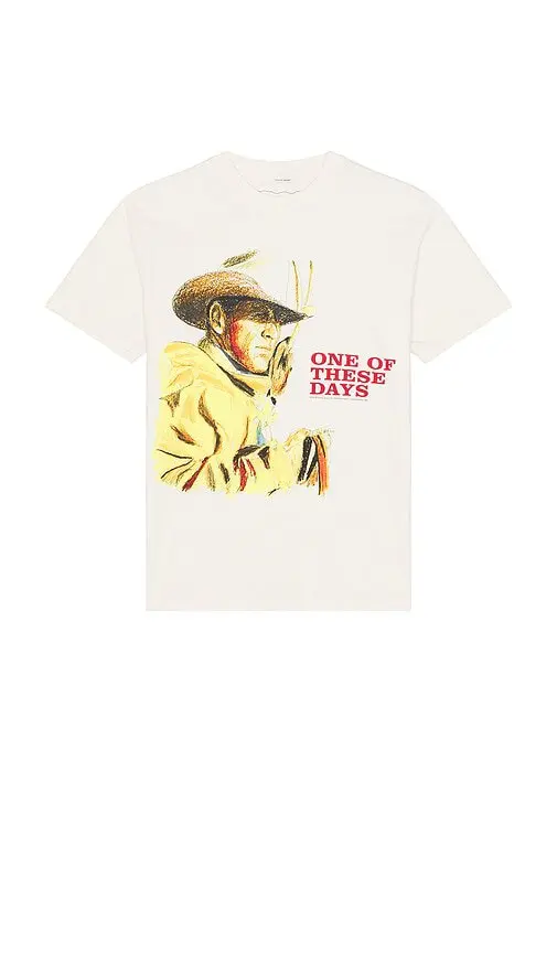 ONE OF THESE DAYS Tomorrow Never Knows Tee In Cream - Bone