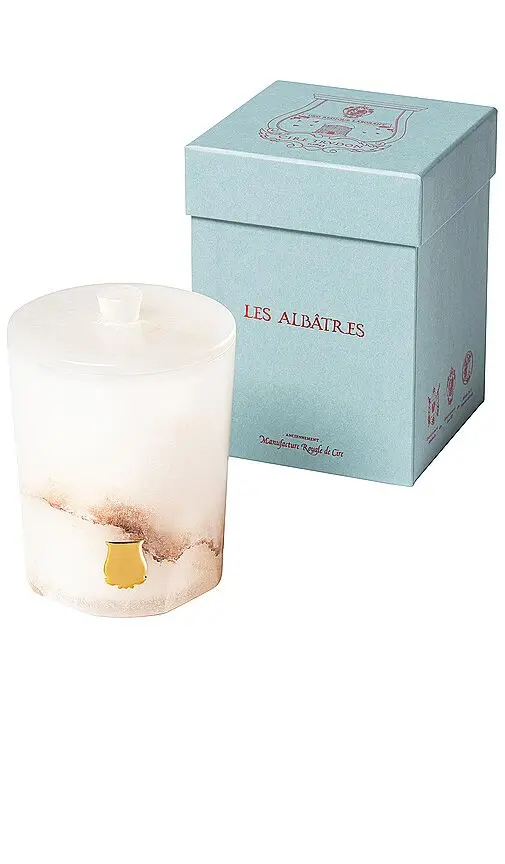 TRUDON The Alabasters Candle In White