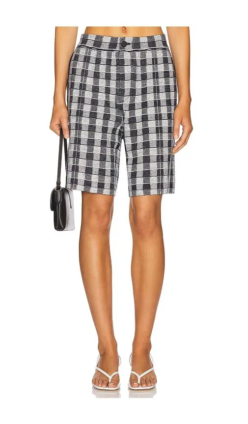 Guest In Residence Gingham Bermuda Shorts - Midnight Combo