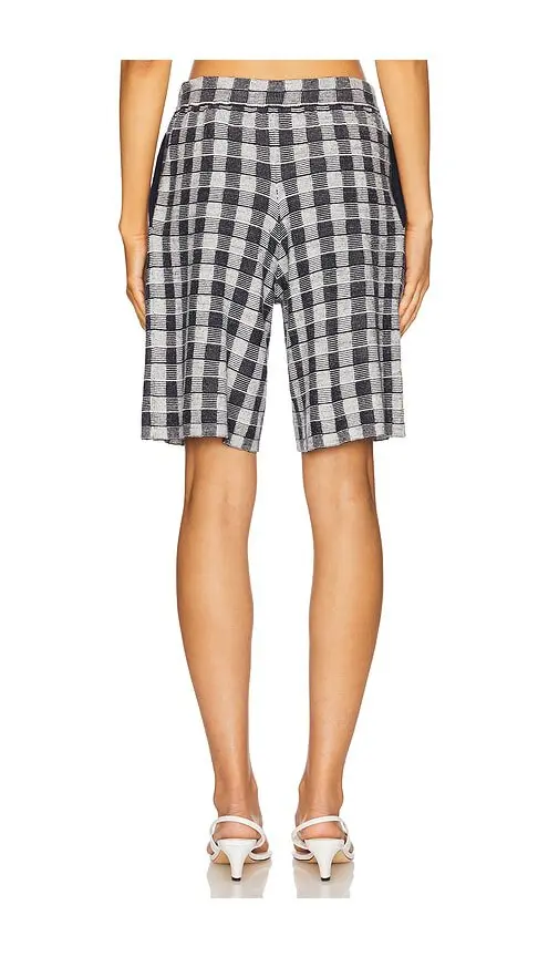 Guest In Residence Gingham Bermuda Shorts - Midnight Combo