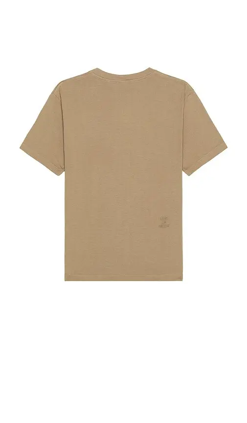 FRAME Logo Tee In Brown - Latte Brown