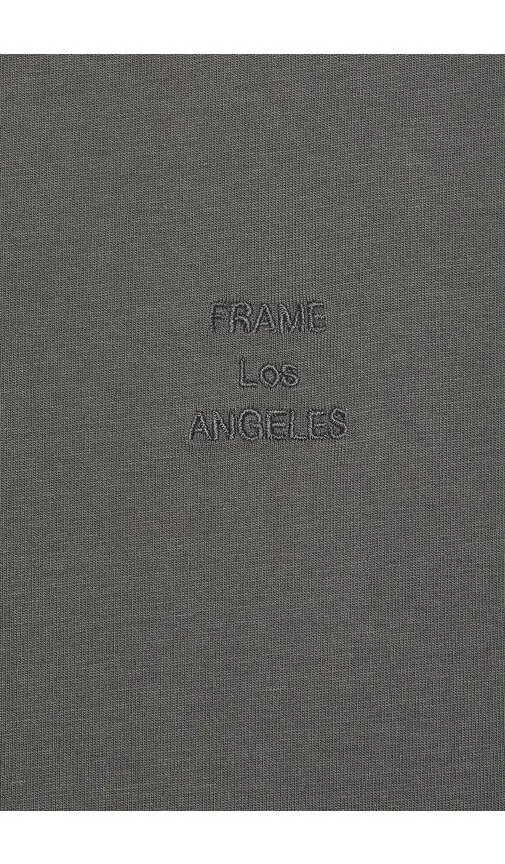 FRAME Logo Tee In Slate - Old Blue