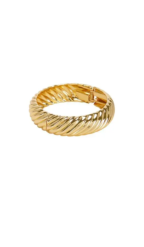 JORDAN ROAD Allegra Bangle Bracelet - 18k Gold Plated Brass