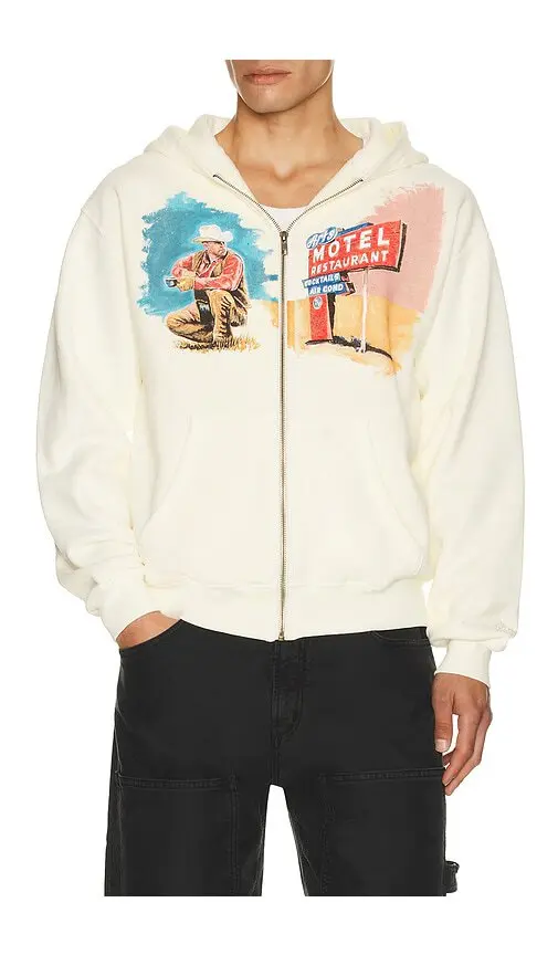 ONE OF THESE DAYS Mornings First Remark Zip Up Hoodie