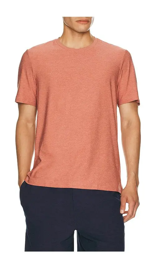 Beyond Yoga Always Beyond Crew Neck Tee 2.0 In Rose