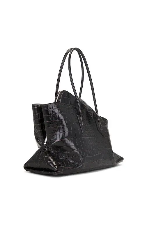Attico La Passeggiata Top Handle Bag - Coffee