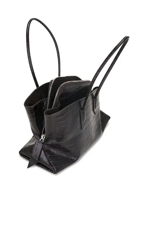 Attico La Passeggiata Top Handle Bag - Coffee