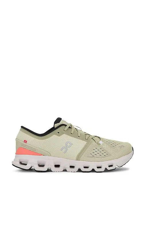 On Cloud X 4 Sneakers - Caper & Salmon