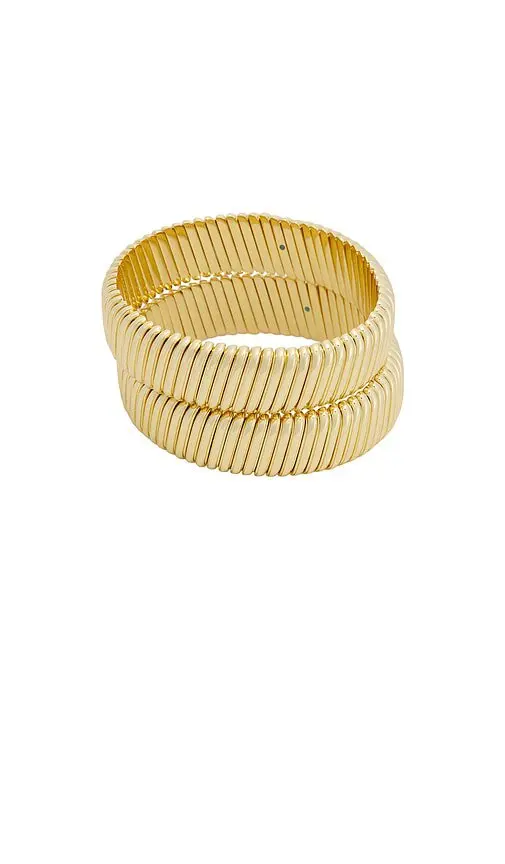 ROXANNE ASSOULIN Rolling Bracelet Set Of 2 - Shiny Gold