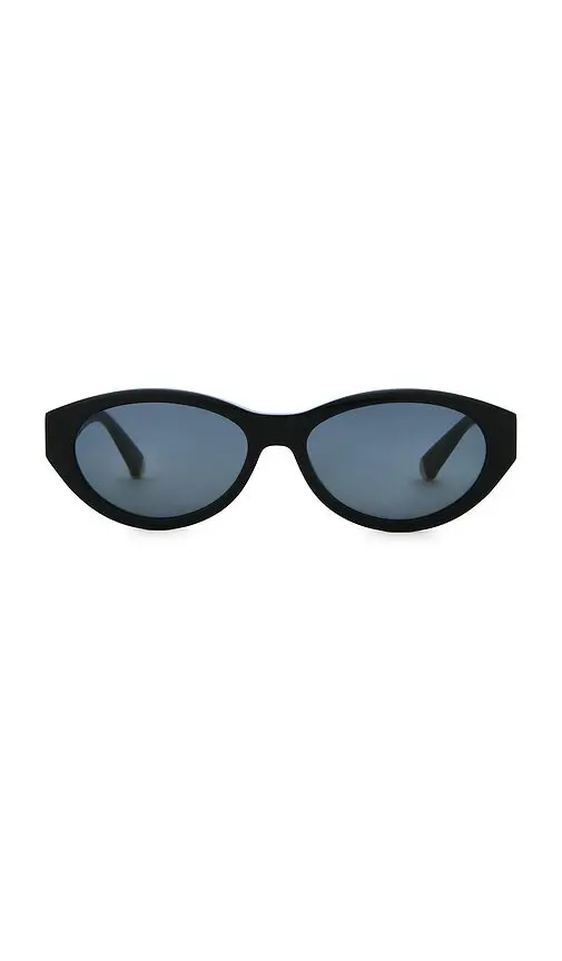 Stella McCartney Medallion Sunglasses - Black & Smoke