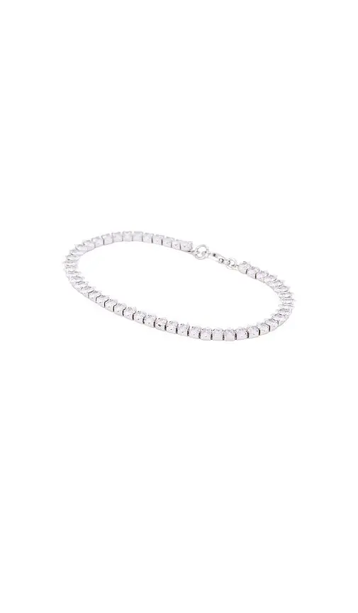 JORDAN ROAD Natasha Bracelet - 18k Rhodium Plated Brass