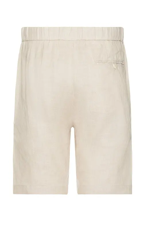 Frescobol Carioca Felipe Linen Shorts - Sand