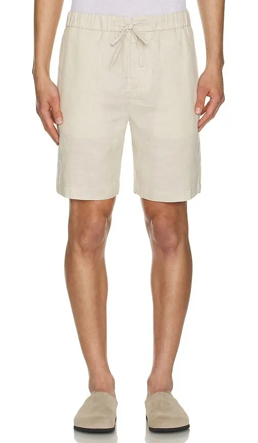 Frescobol Carioca Felipe Linen Shorts - Sand