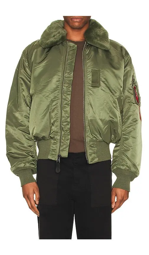 Alpha Industries B-15 Heritage Fit Flight Jacket - Sage
