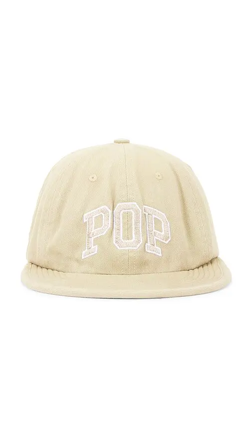 POP TRADING COMPANY Arch Sixpanel Flexfoam Cap - White Pepper
