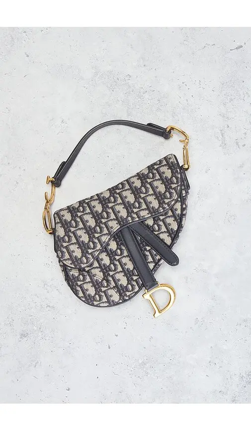 Undefined Dior Trotter Oblique Mini Saddle Bag
