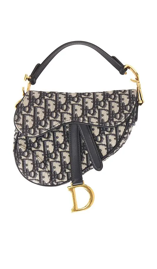 Undefined Dior Trotter Oblique Mini Saddle Bag