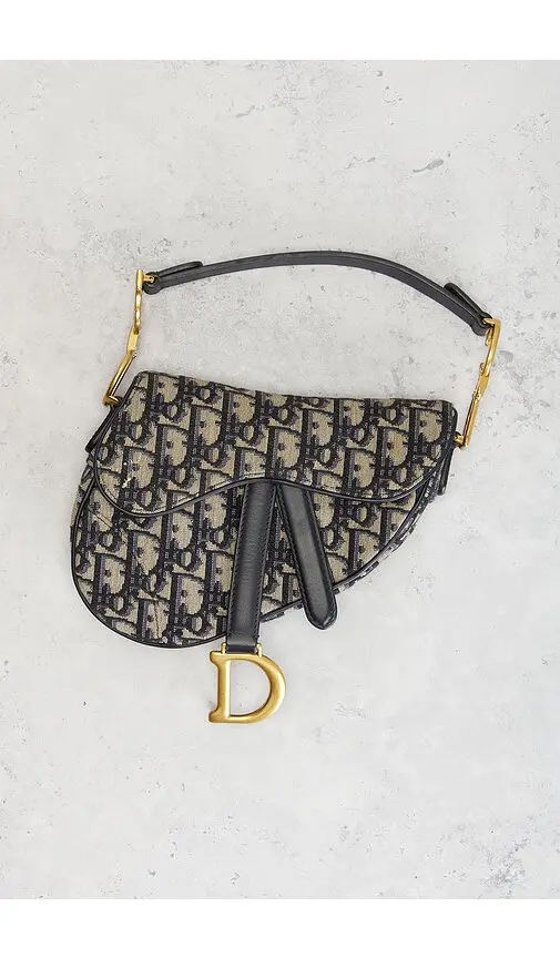 Undefined Dior Trotter Oblique Mini Saddle Bag