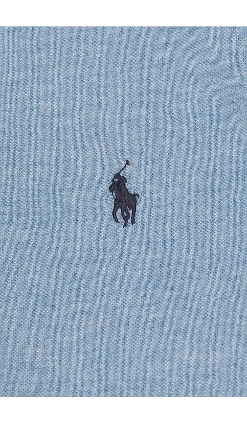 Polo Ralph Lauren Short Sleeve Mesh Polo In Blue - Isle Heather