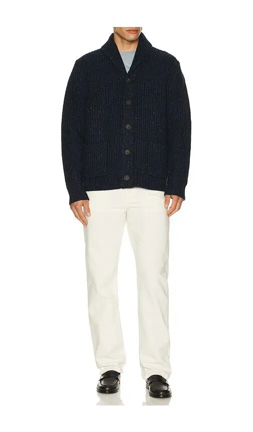 SCHOTT Donegal Cardigan - Navy