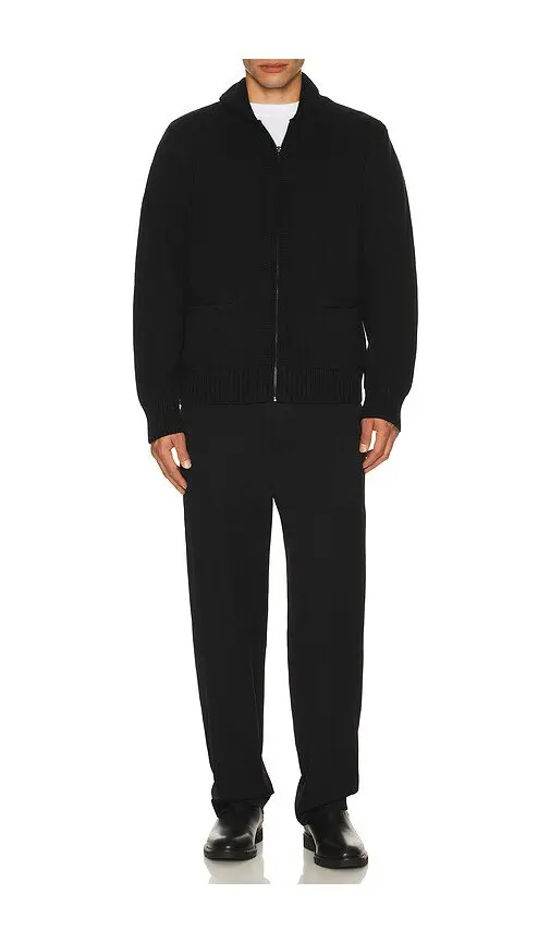SCHOTT Zip Front Sweater