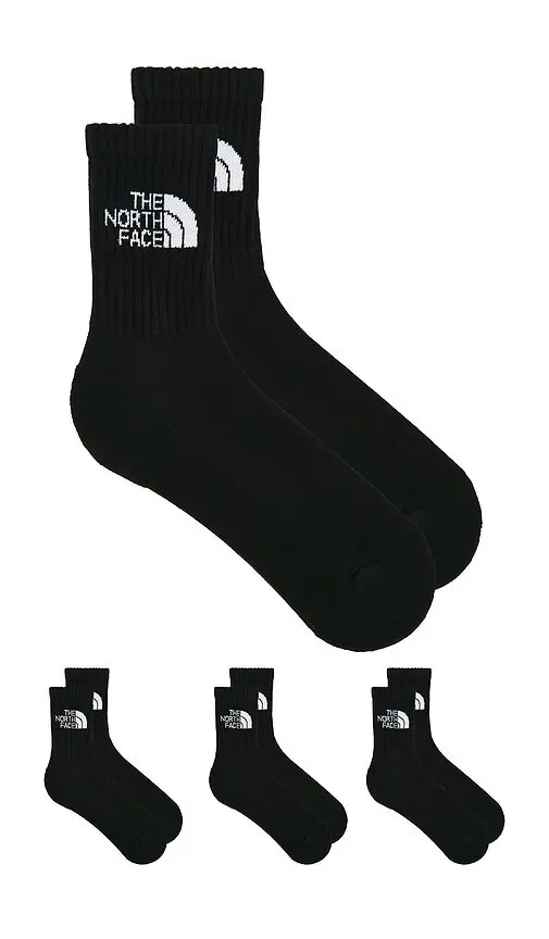 The North Face Everyday Standard Crew Socks 3 Pack - Tnf Black