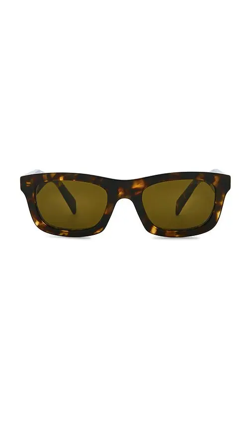Prada Rectangular Sunglasses - Honey Tortoise & Dark Brown