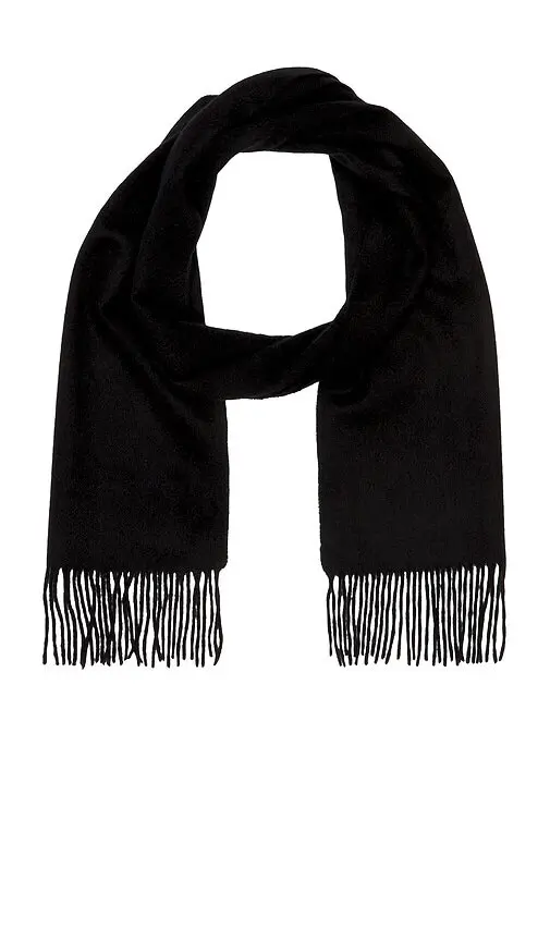 BEAMS Cashmere Scarf Solid - Black