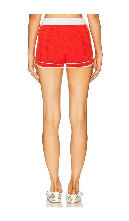 Guest In Residence Cashmere Racer Short - Cherry