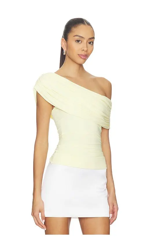 DEME BY GABRIELLA Mayim One-shoulder Top