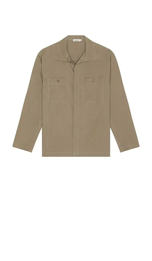 Simkhai Sean Shirt Jacket In Olive - Faded Olive