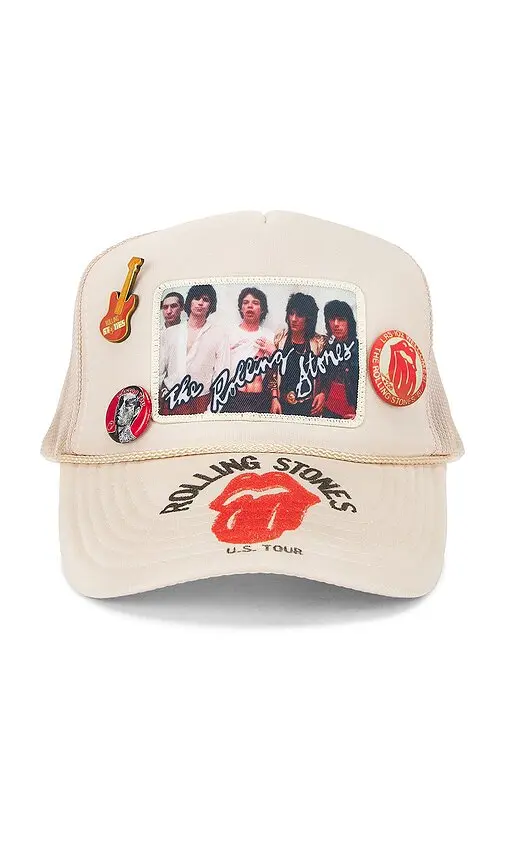 MadeWorn Rolling Stones Trucker Hat - Cream