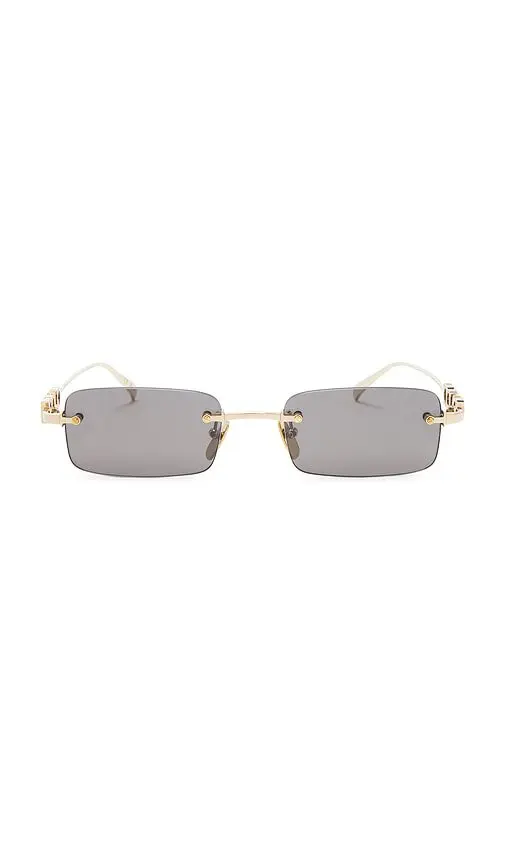 Gucci Rectangular Sunglasses - Shiny Endura Gold