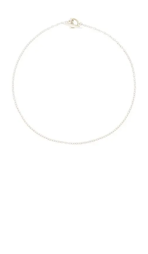LOREN STEWART Stone Toggle Necklace - Sterling Silver & Clear Quartz