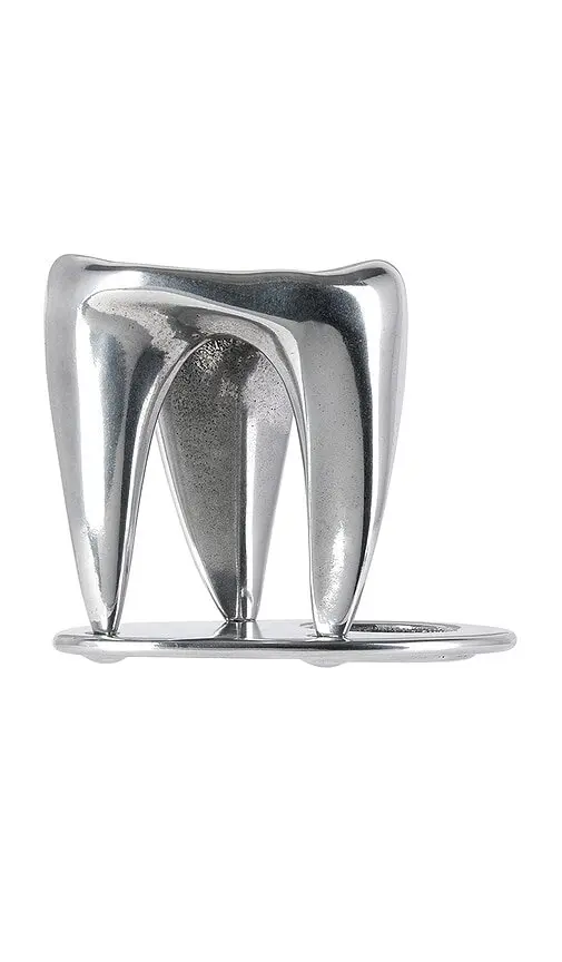 TSU LANGE YOR Oil Burner In Metallic Silver - Aluminium