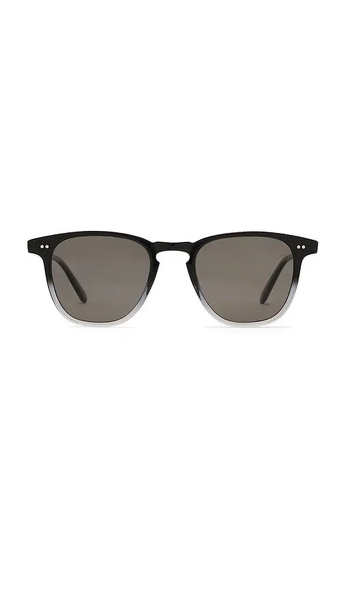 Garrett Leight Brooks Sun - Graphite Fade & Semi-flat Pure Grey Pola