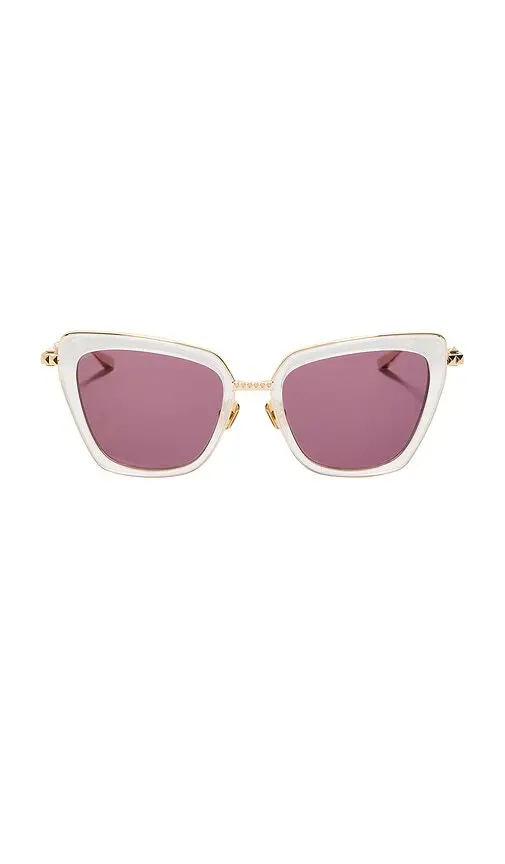 Valentino Garavani V-daydream Ii Sunglasses - Cloudy Ivory  V-light Gold  & Bordeaux