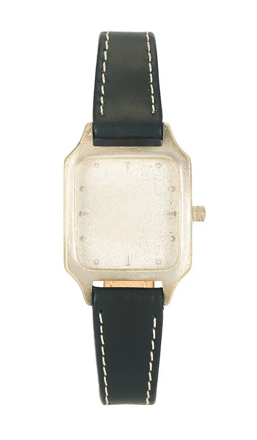 Our Legacy No Time Watch - Sterling Silver Black Strap