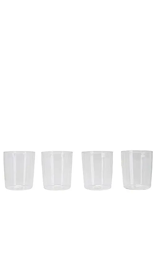 HAWKINS NEW YORK Essential Set Of 4 Medium Glasses - Clear